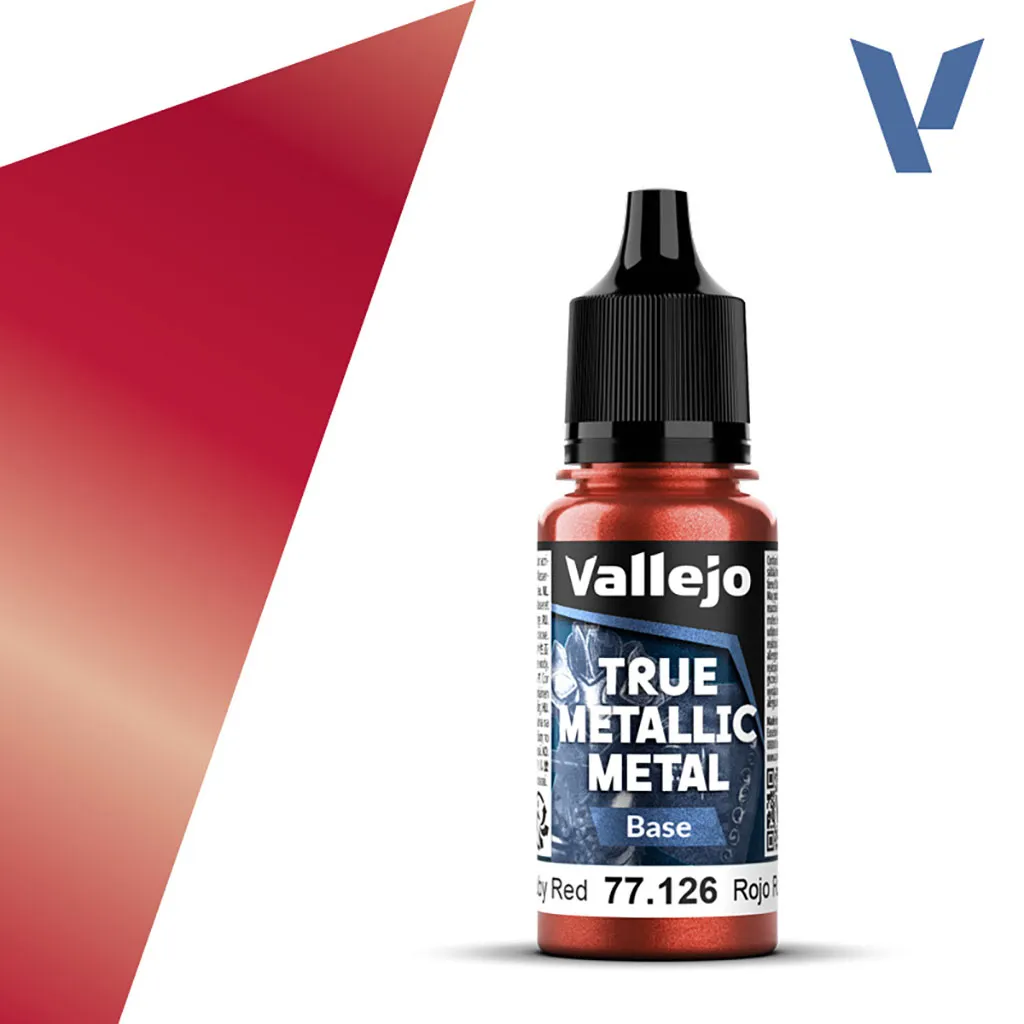 Vallejo True Metallic Metal: Base: Ruby Red | Golden Goblin Games